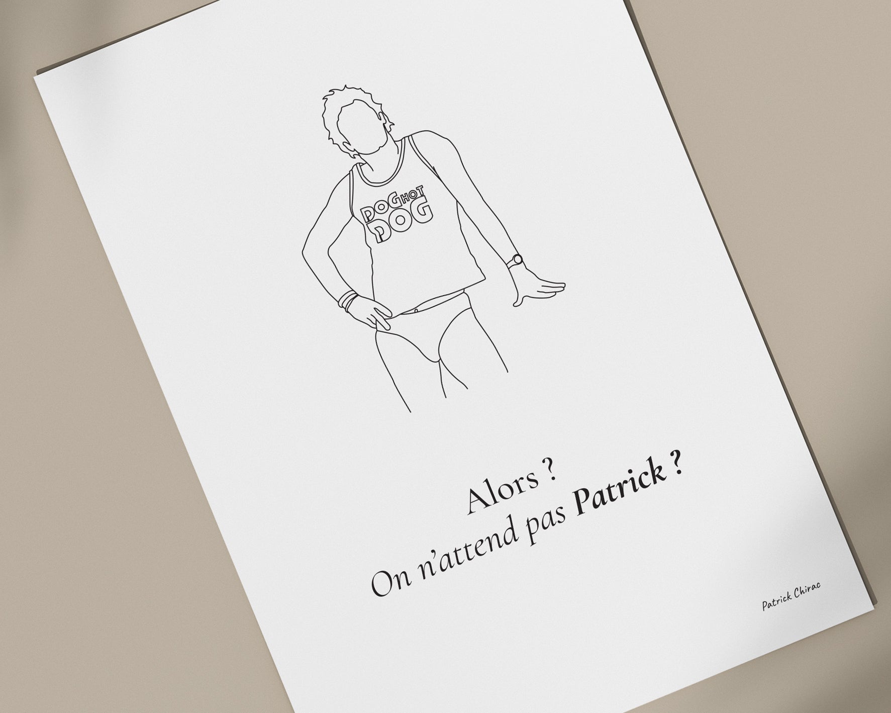 Affiche Camping - "Patrick" | Poster culte – FRENCH PAIR